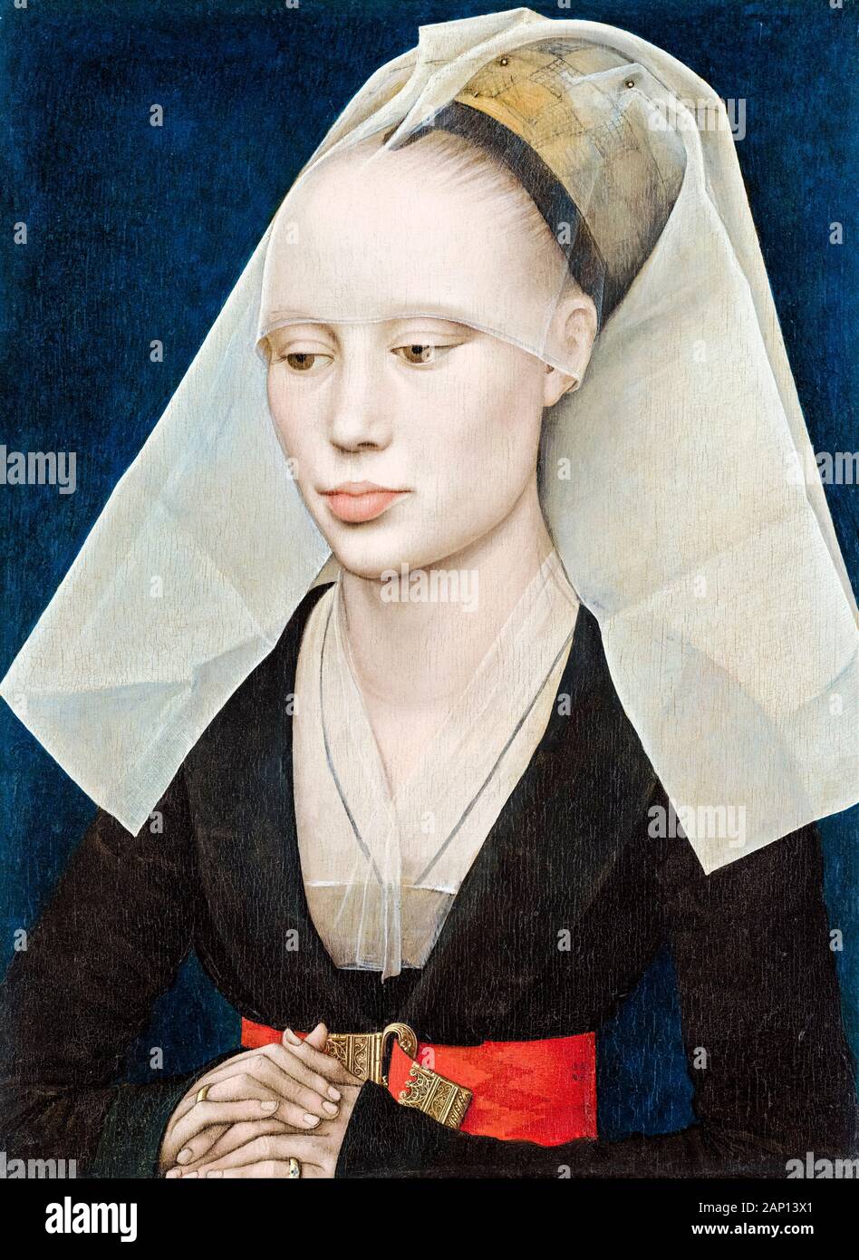 Rogier van der Weyden, Portrait of a Lady, painting, circa 1460 Stock ...