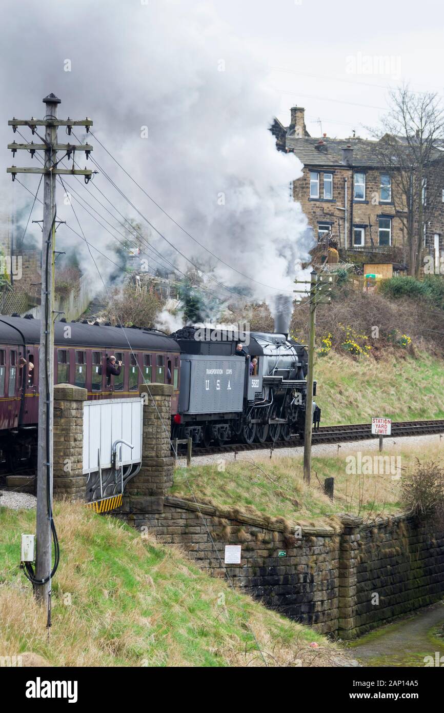 Ex United States of America Transportation Corp S160, 5820 steam train ...