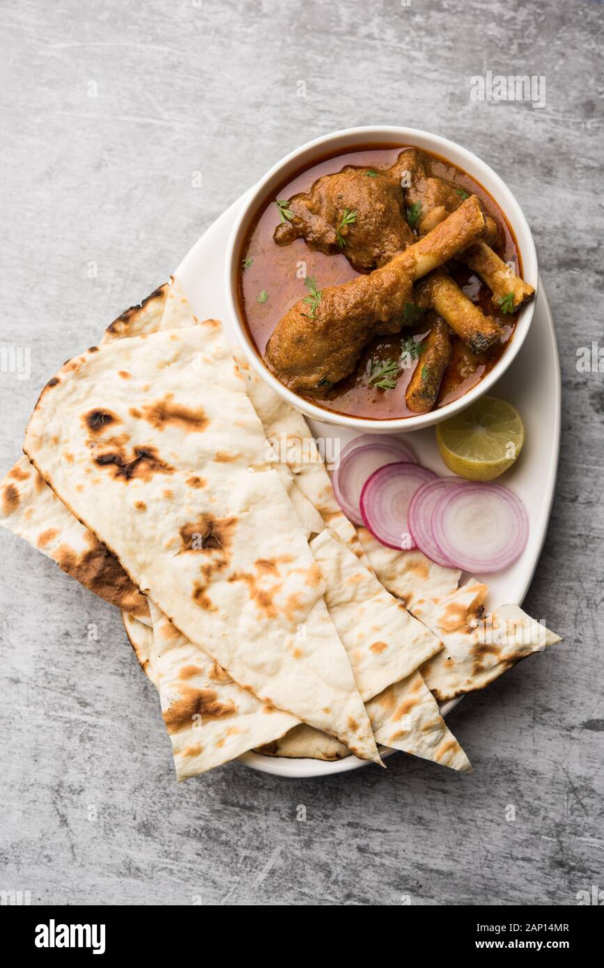 Hyderabadi Mutton Paya, Nehari, nazari or Nihari Masala. served with ...