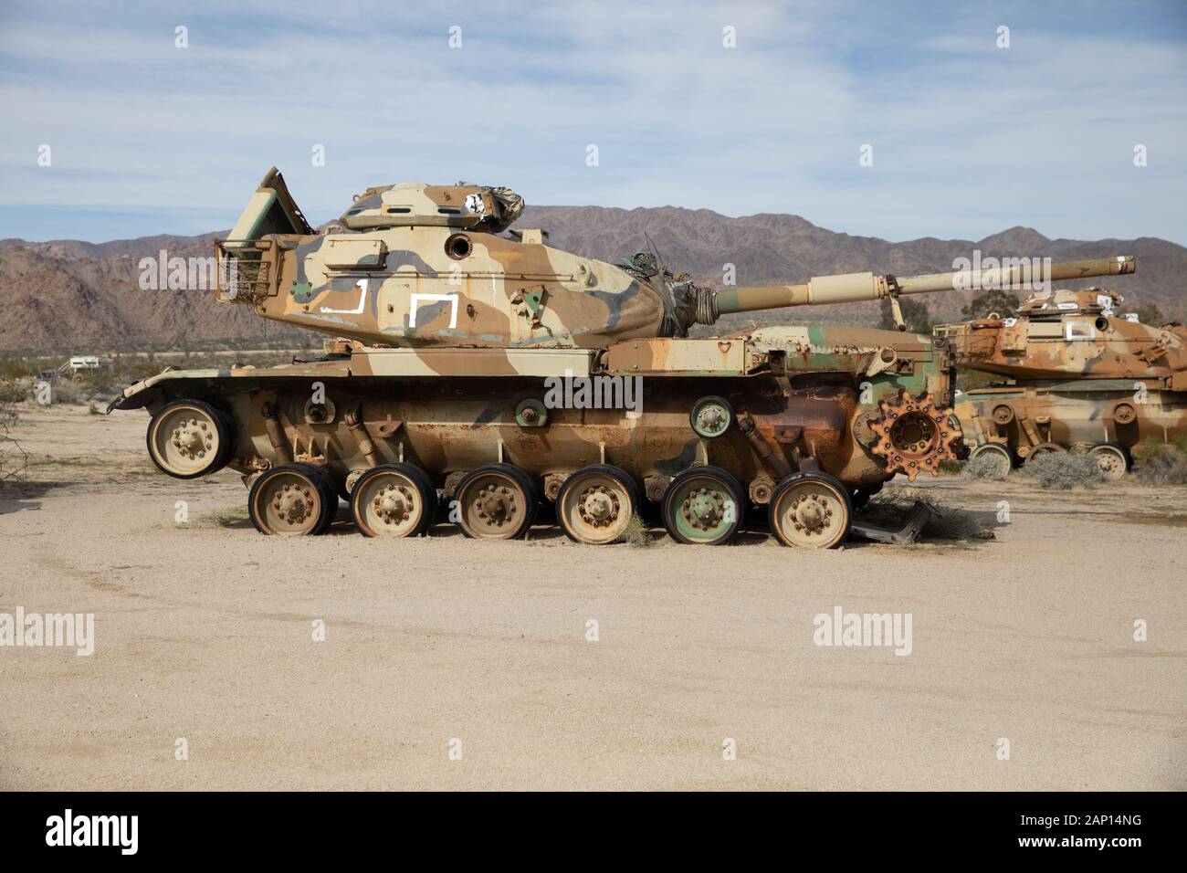 Tanks on display at the General Patton Memorial museum in Indio ...