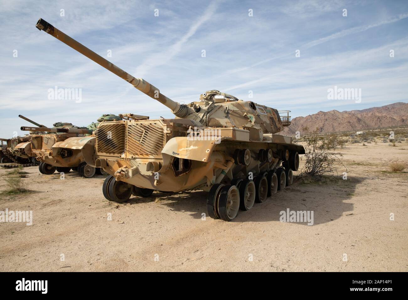 Tanks on display at the General Patton Memorial museum in Indio ...