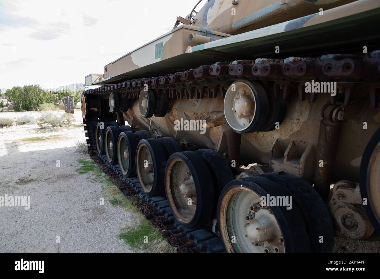 Tanks on display at the General Patton Memorial museum in Indio ...