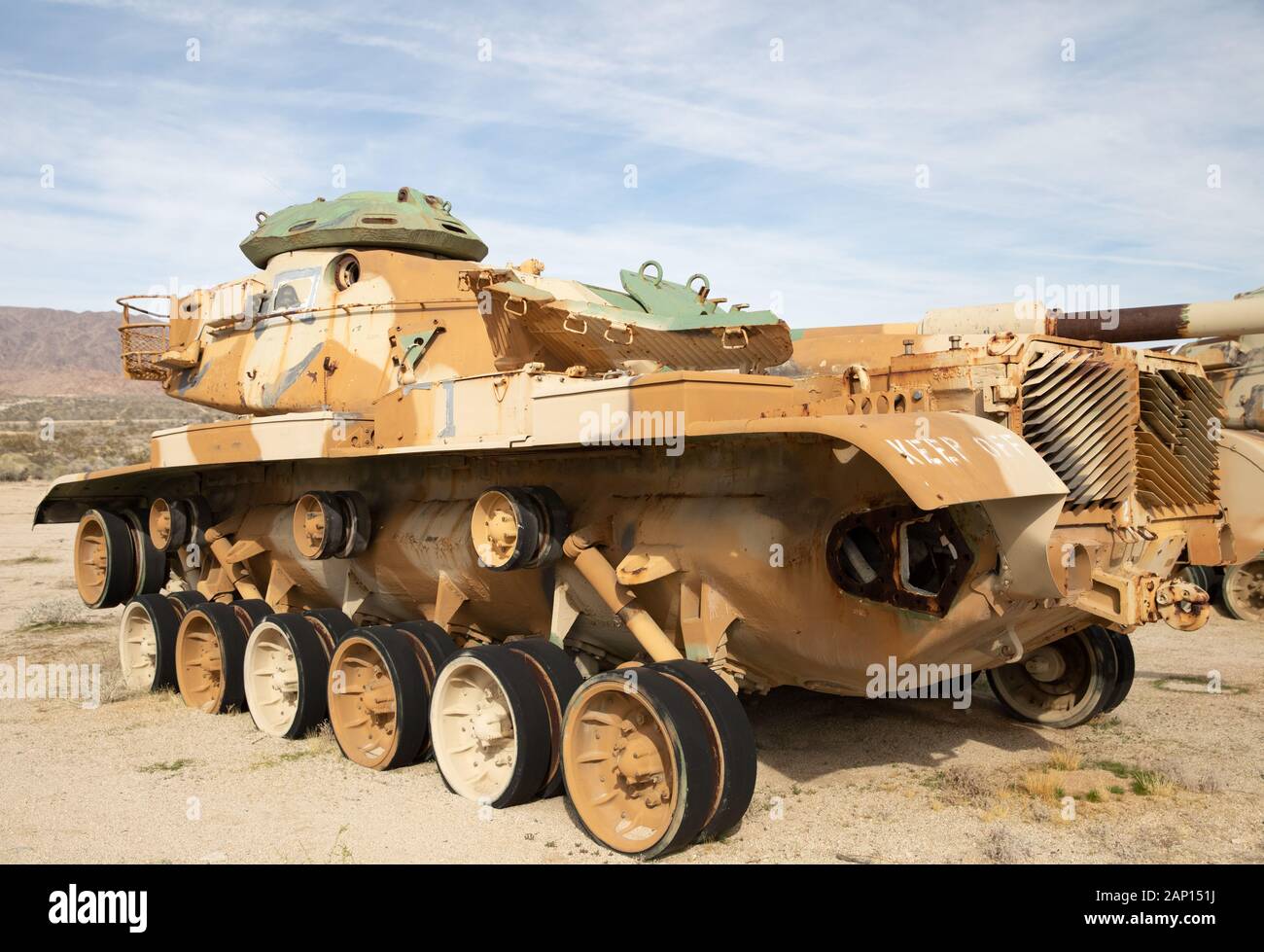 Tanks on display at the General Patton Memorial museum in Indio ...