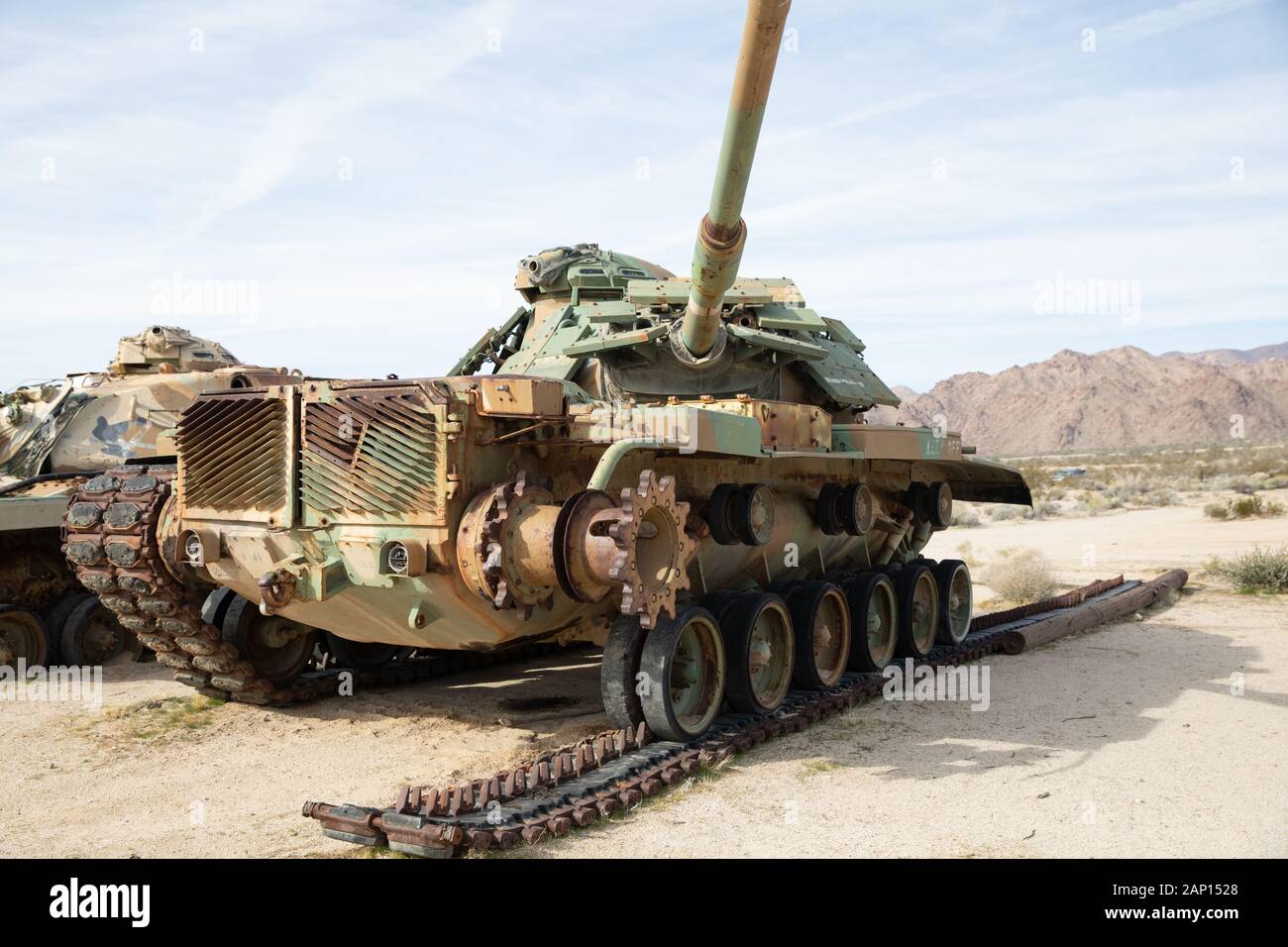 Tanks on display at the General Patton Memorial museum in Indio ...