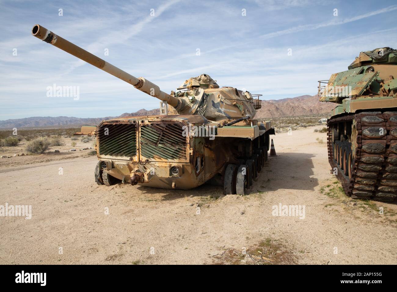 Tanks on display at the General Patton Memorial museum in Indio ...