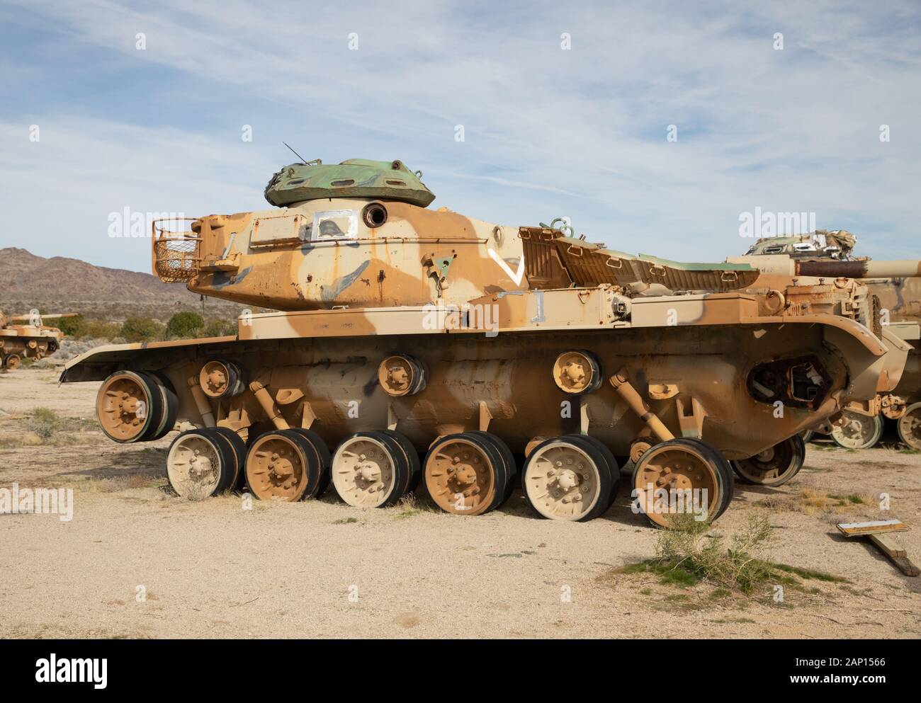 Tanks on display at the General Patton Memorial museum in Indio ...