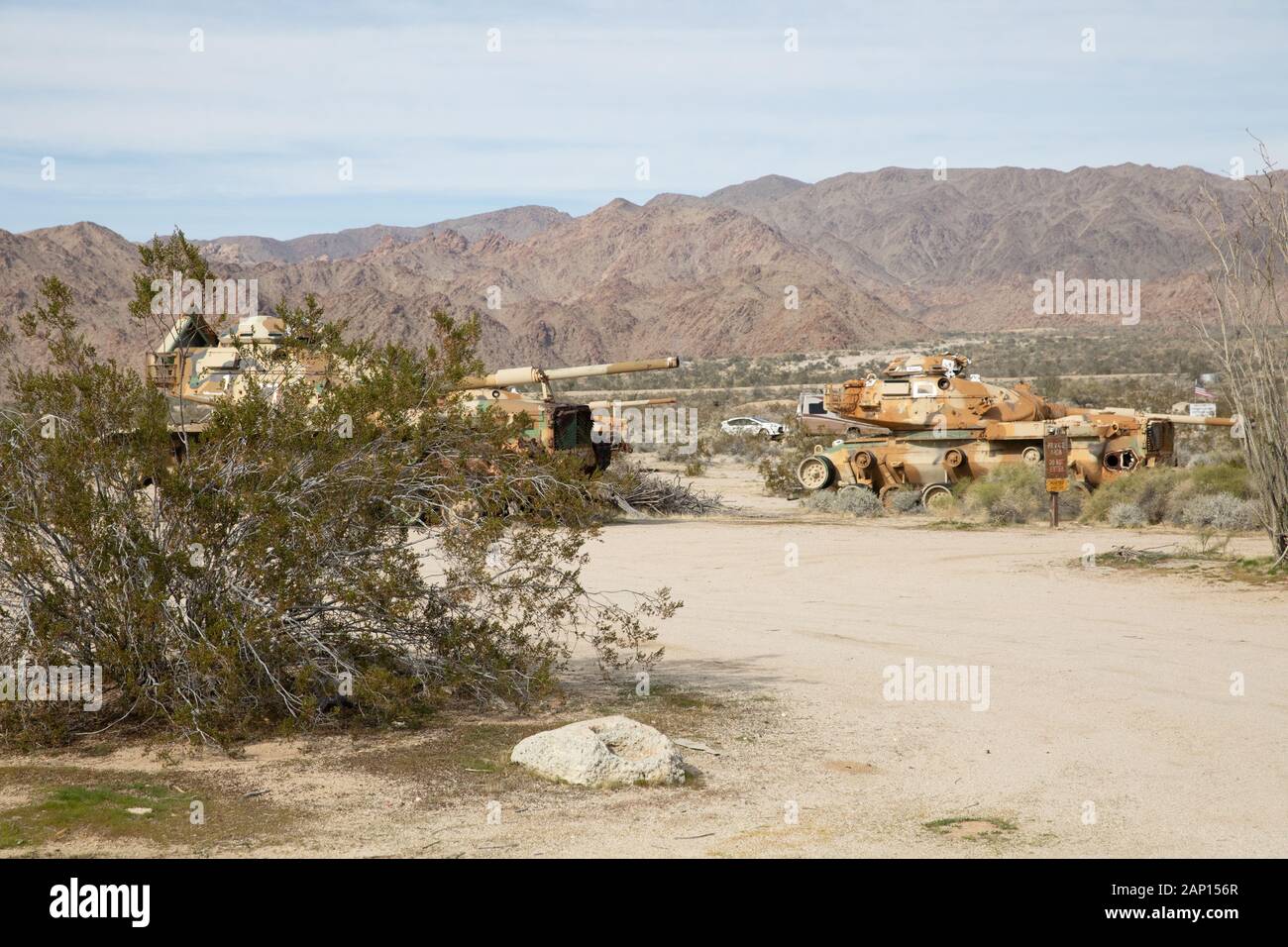 Tanks on display at the General Patton Memorial museum in Indio ...