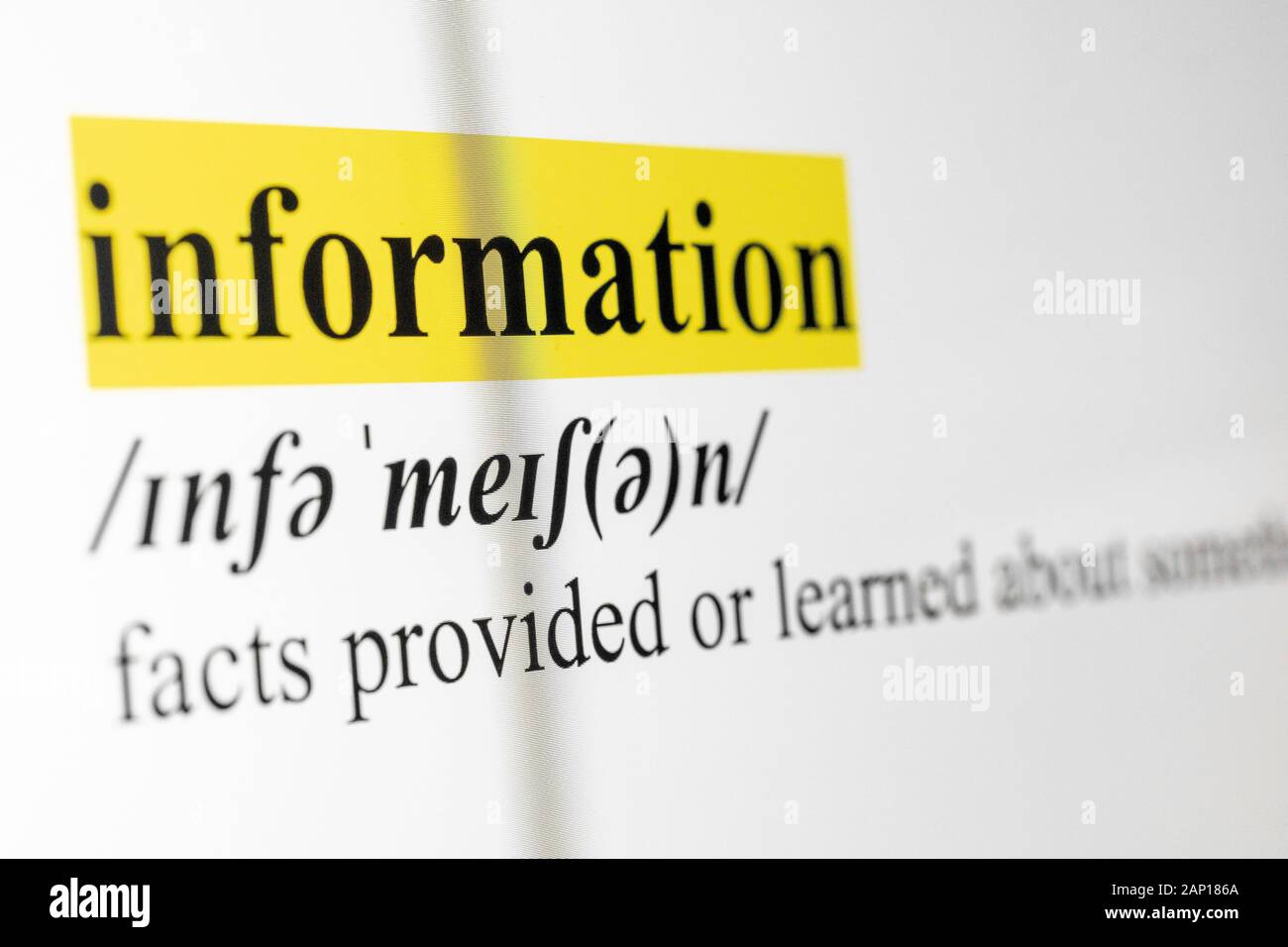 Highlighted word screen hi-res stock photography and images - Alamy