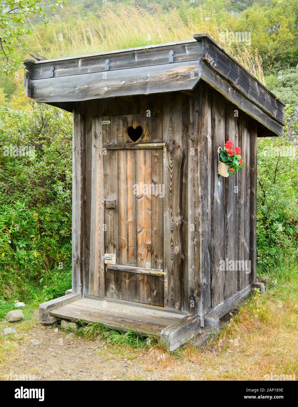 Old wooden outhouse in Norway Stock Photo - Alamy