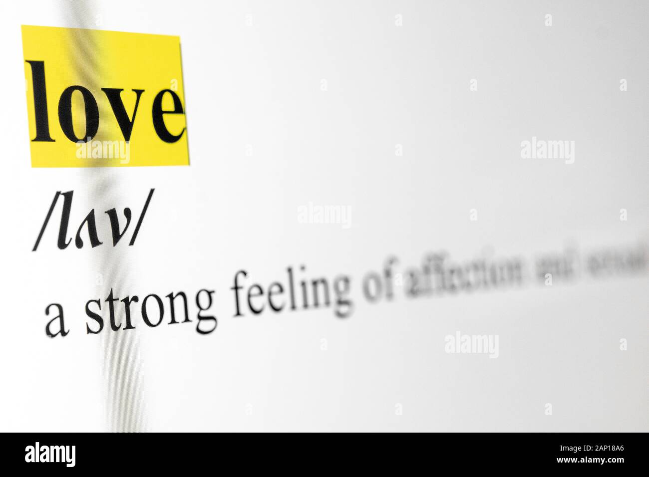 Highlighted word screen hi-res stock photography and images - Alamy