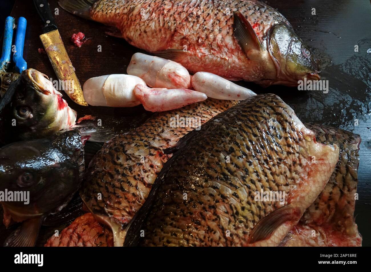 Preparing cook freshly cut meat hi-res stock photography and images - Alamy
