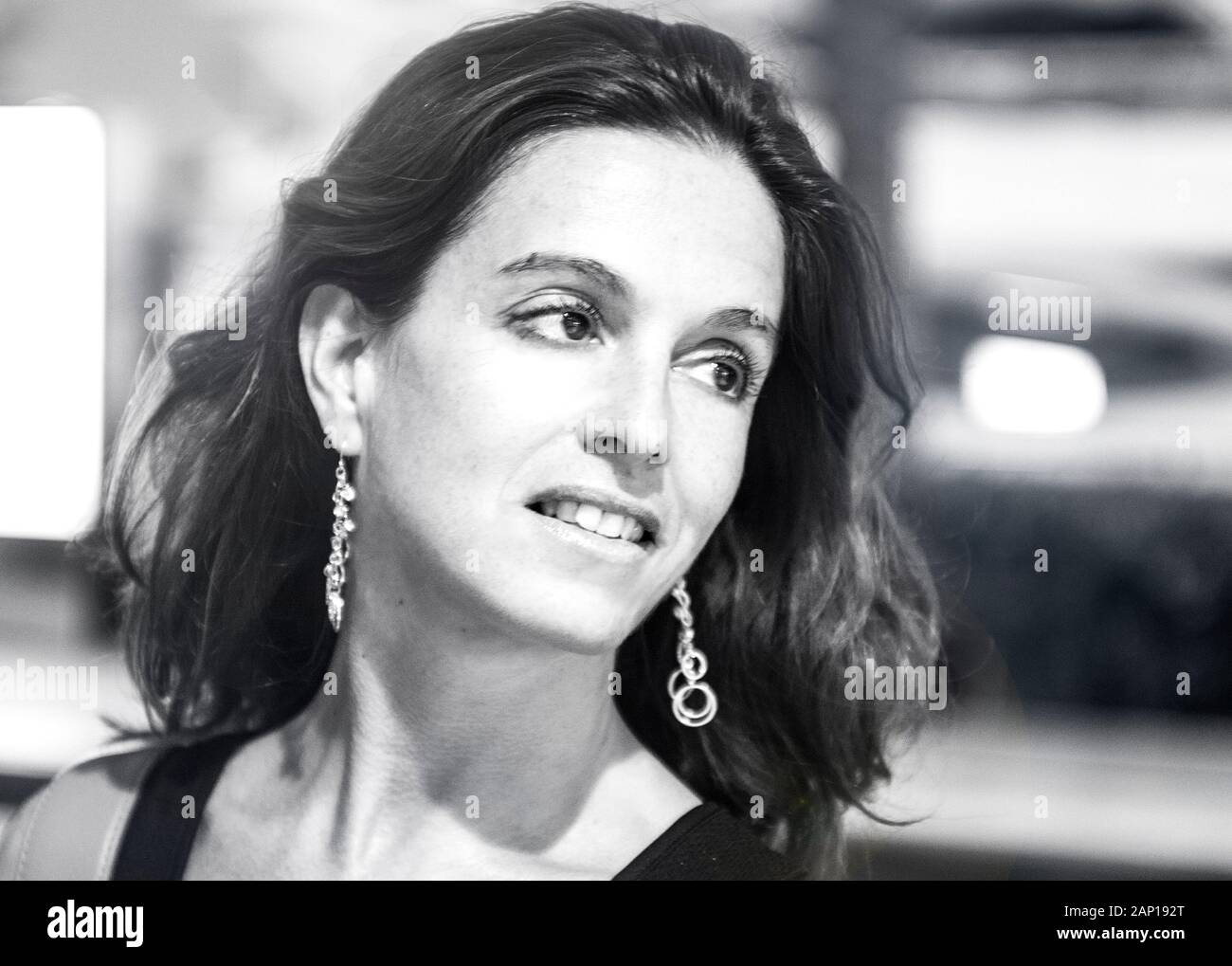 Happy smiling european caucasian woman Stock Photo - Alamy