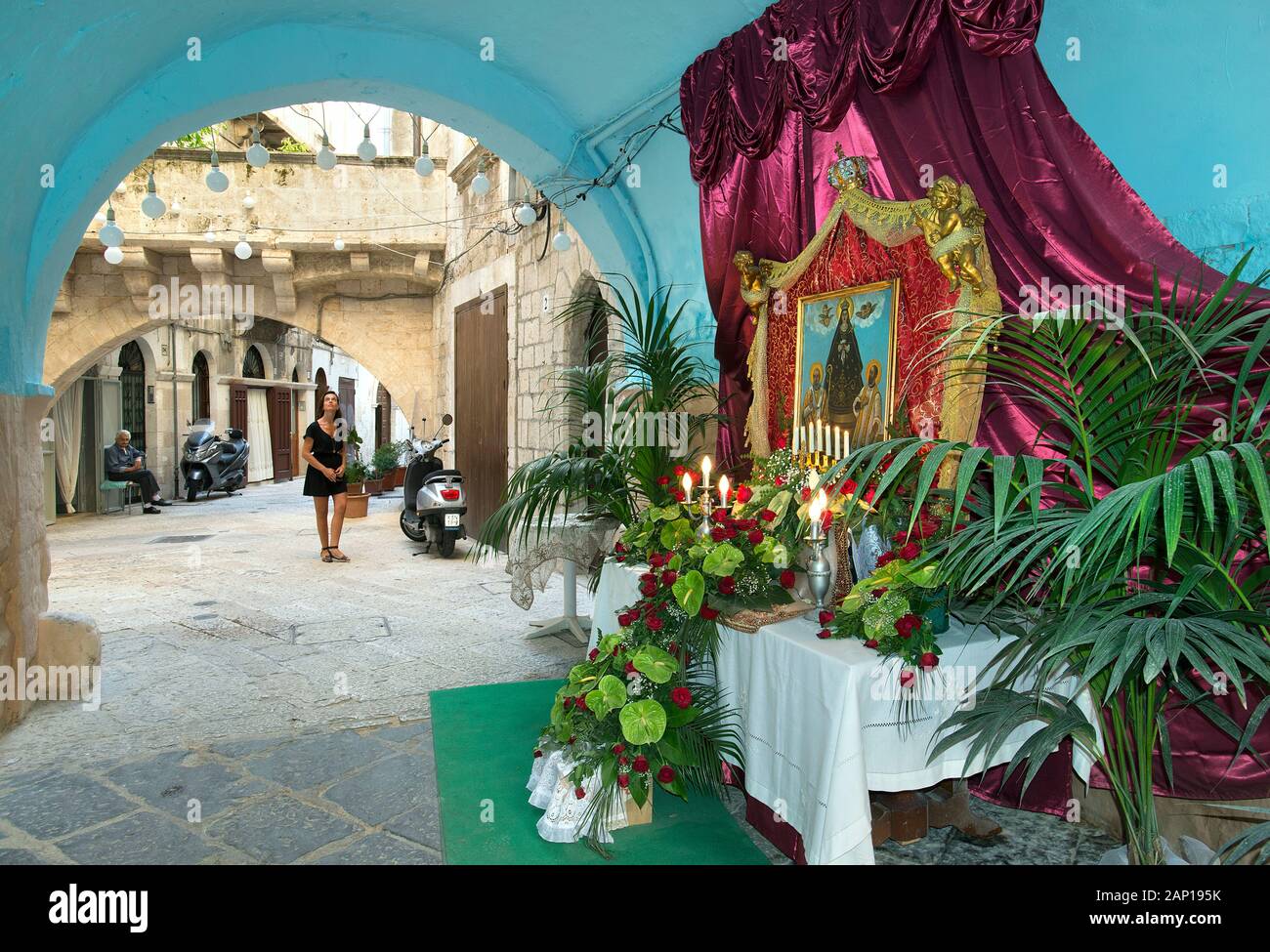 Catholic offering, Bari, Italy Stock Photo - Alamy