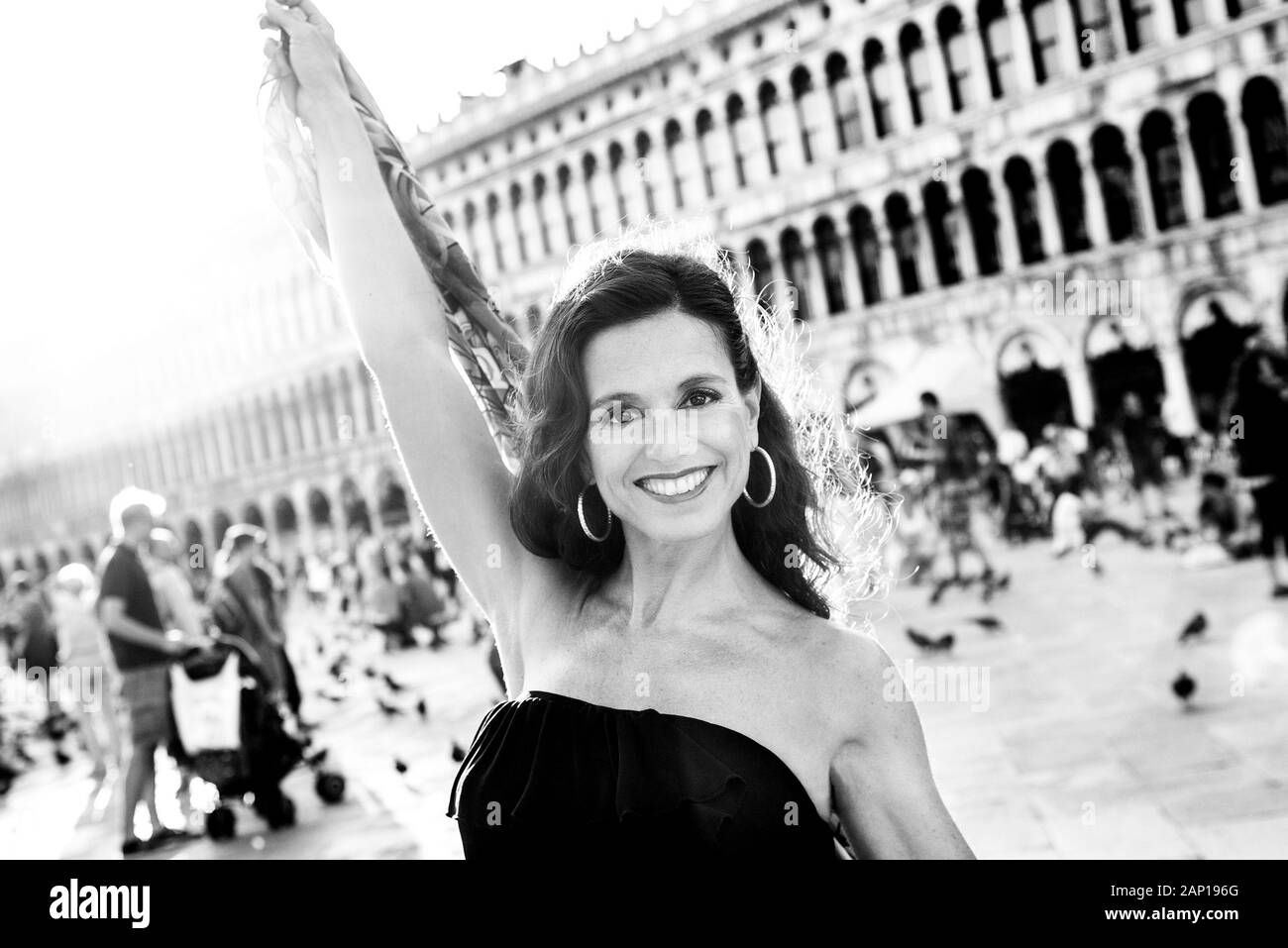 Happy smiling european caucasian woman Stock Photo - Alamy