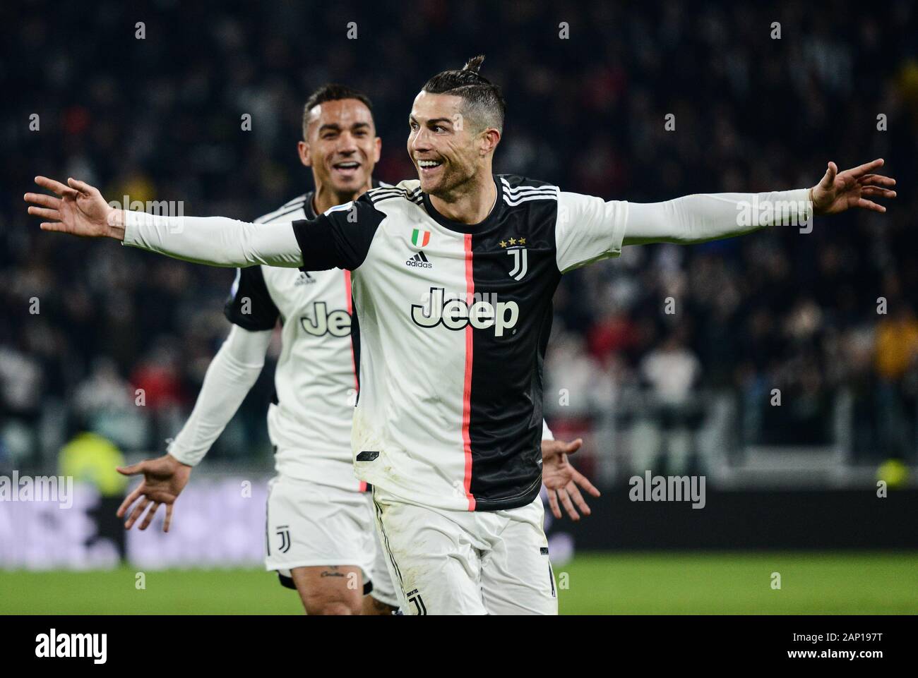 Cristiano Ronaldo of Juventus FC celebrates after the goal of 1-0 ...