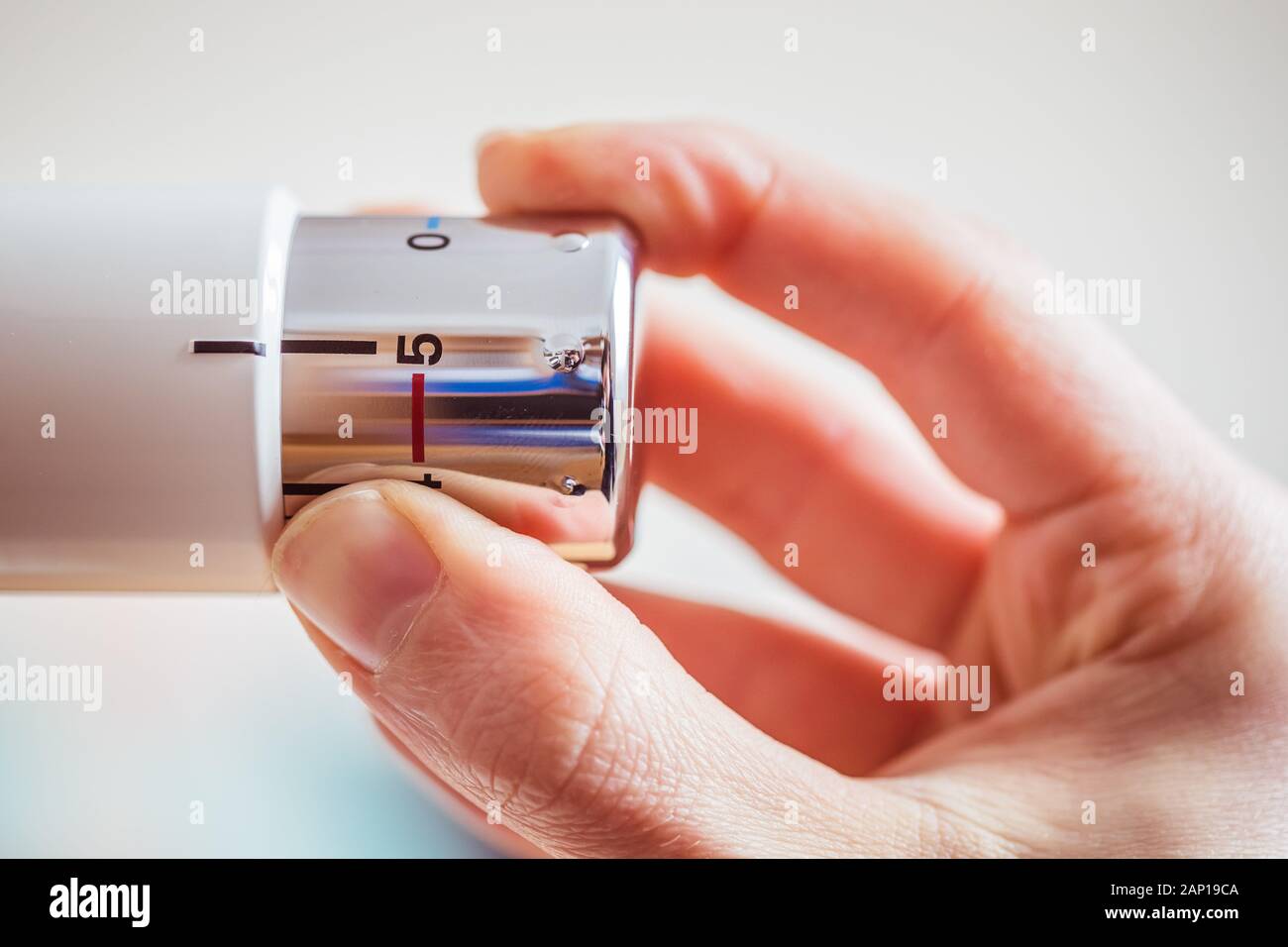 Close up picture of a heat regulator. Good indoor climate. On Stock ...