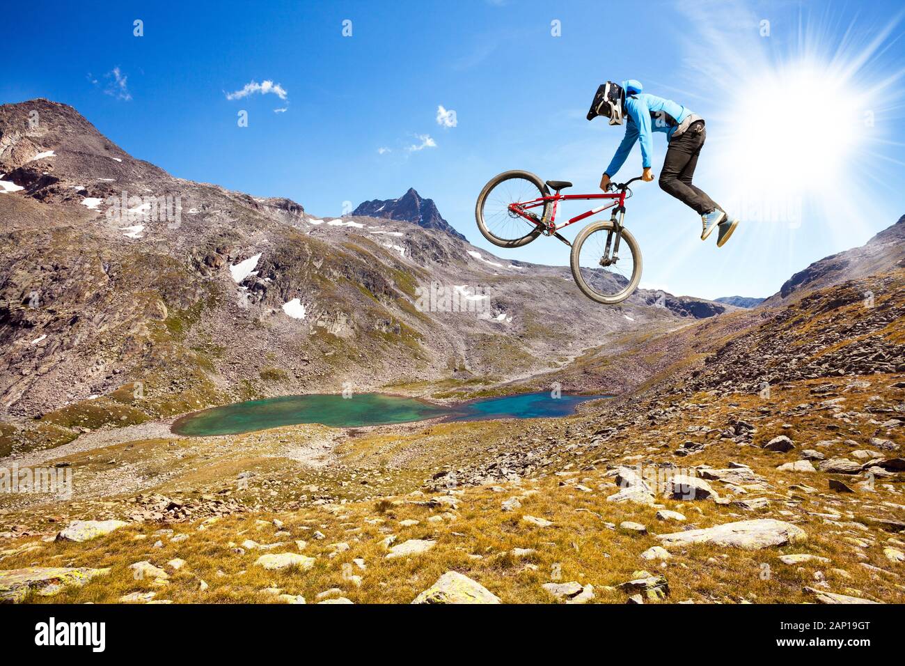 Biker acrobatic hi-res stock photography and images - Alamy