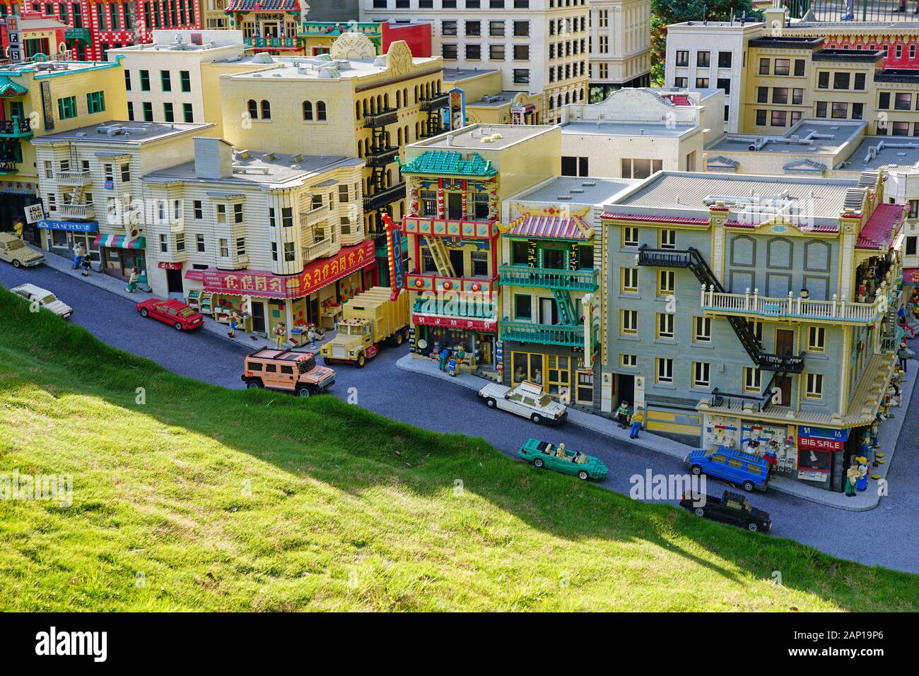 CARLSBAD, CA -4 JAN 2020- View of the city of San Francisco made of ...