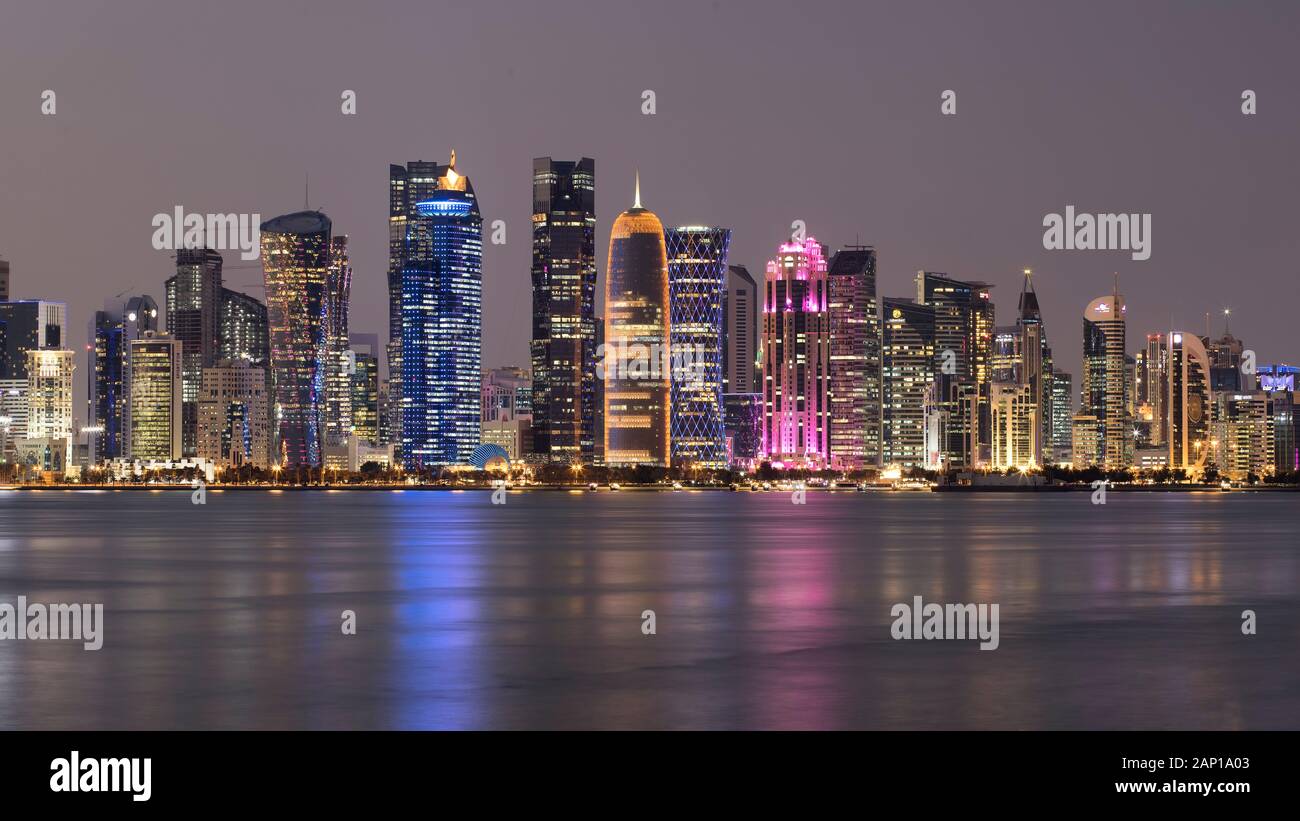 Doha Cityscape, Qatar Stock Photo - Alamy