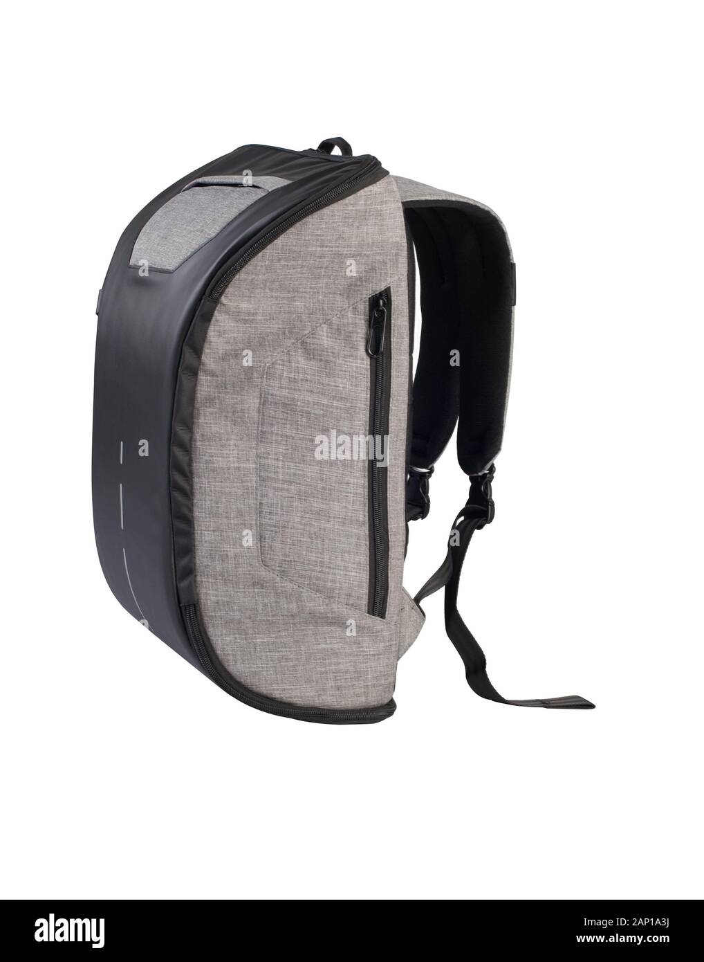 modern style fashion canvas backpack isolated on white background Stock ...