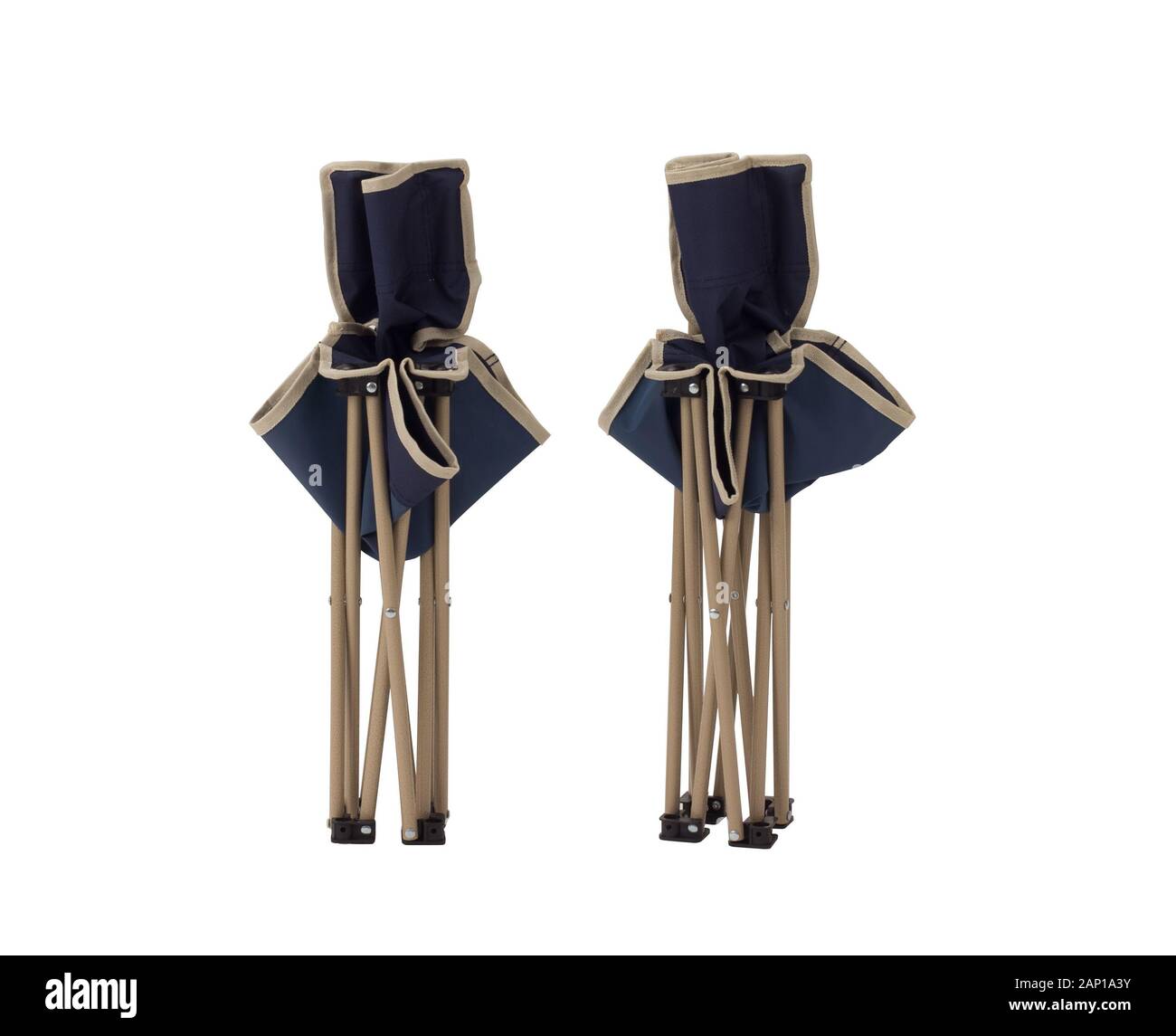 folding canvas camping chairs isolated on white background Stock Photo ...