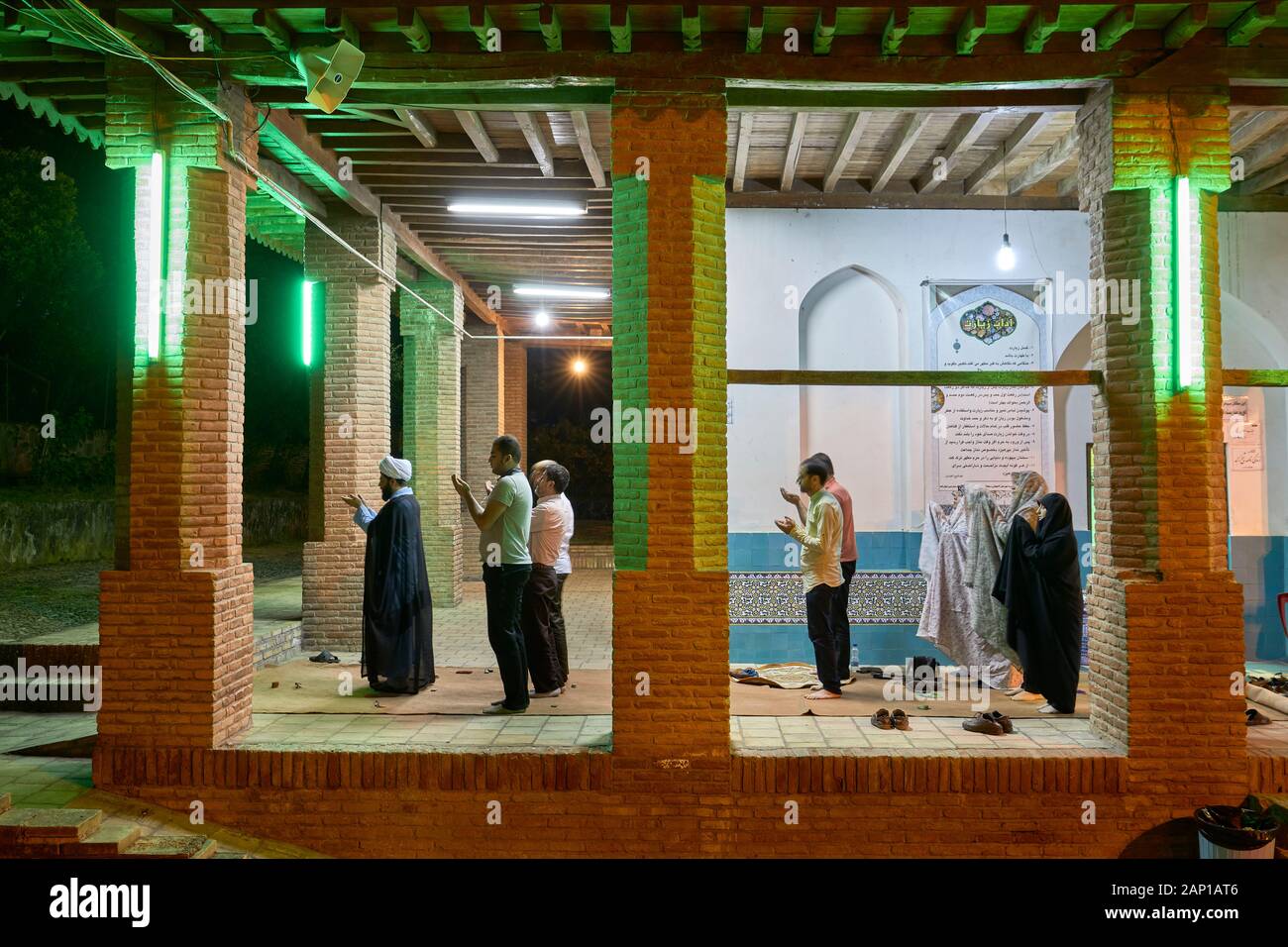 The mausoleum of Sheikh Sayed Gilani in the city of Lahijan in Iran on ...