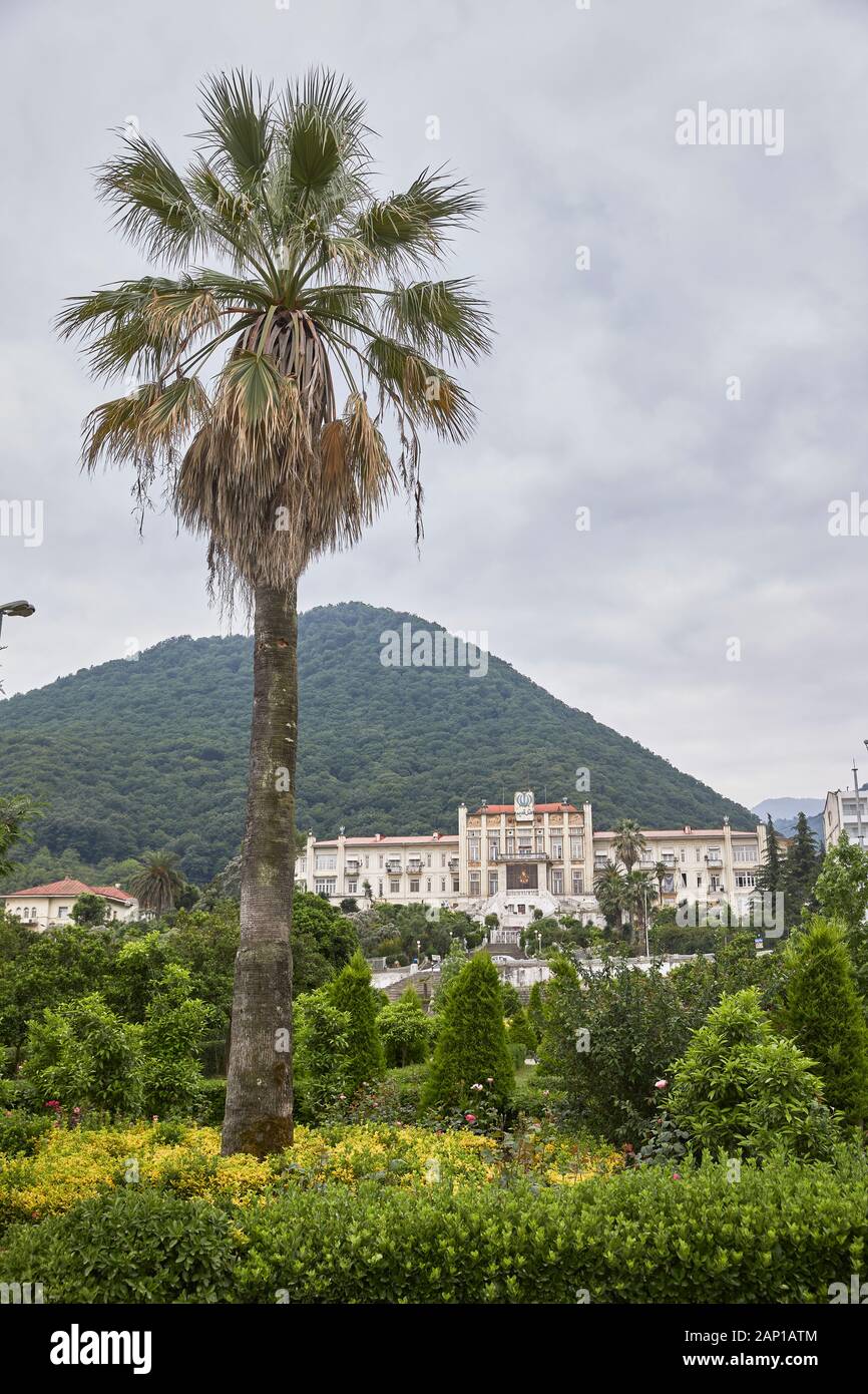 The Grand Hotel in Ramsar in Iran on the Caspian Sea, taken on May 26 ...