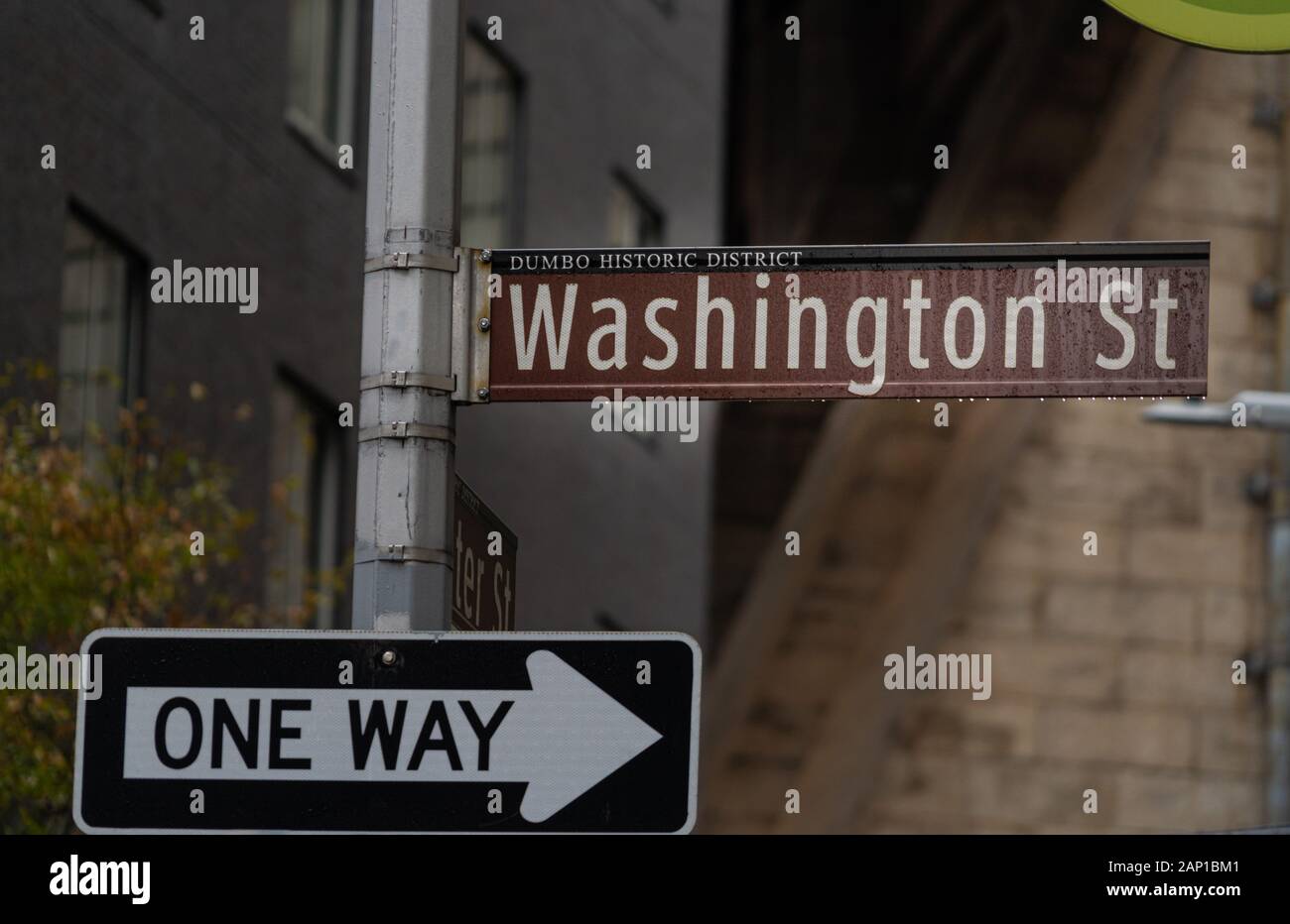 Washington street sign in Manhattan, New York Stock Photo - Alamy