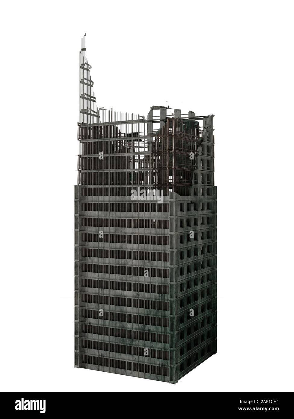 Destroyed old building on Cut Out Stock Images & Pictures - Alamy