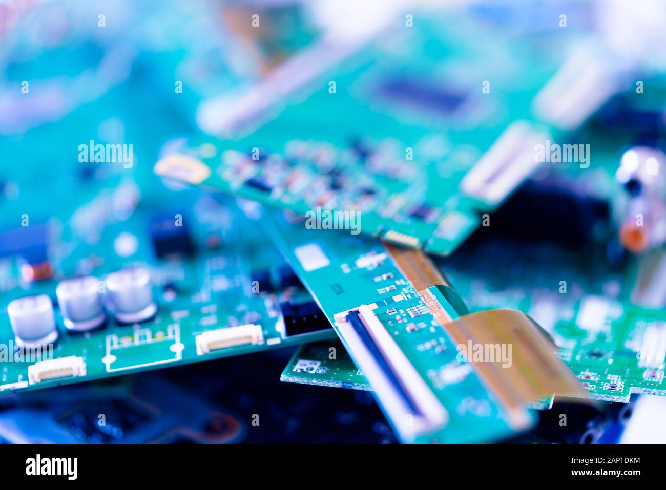 Electronic devices waste ready for recycling Stock Photo - Alamy