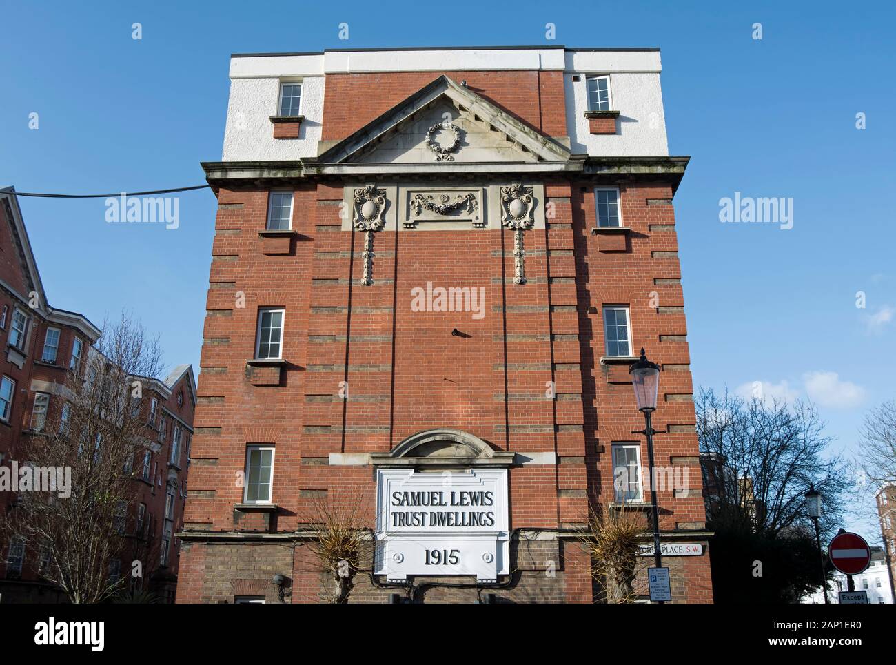 exterior of the 1815 samuel lewis trust dwellings in chelsea, london ...