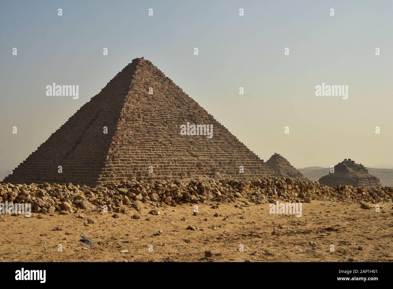The Pyramid of Menkaure at Giza, Egypt Stock Photo - Alamy