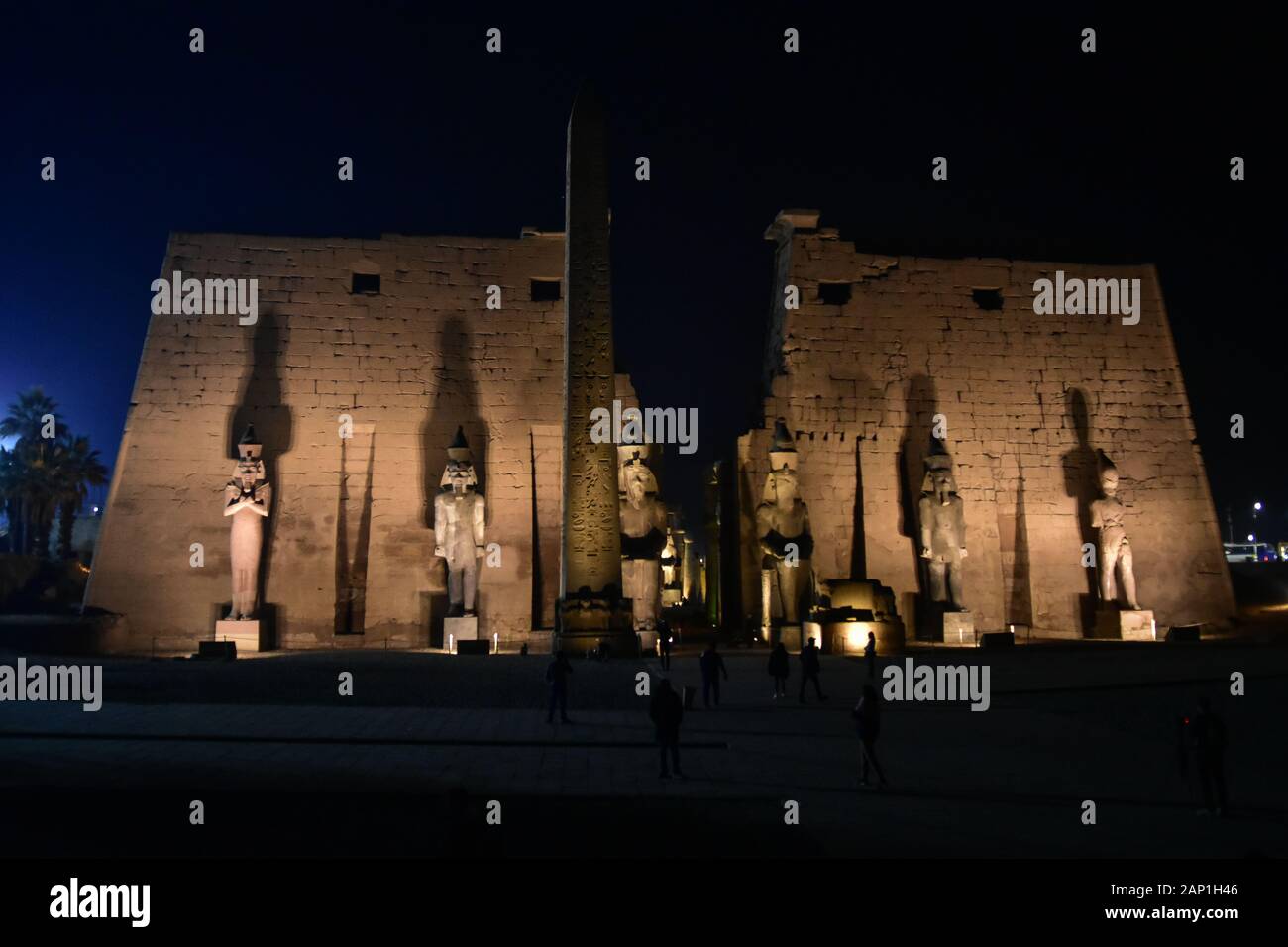 Luxor Temple at night, Egypt Stock Photo - Alamy