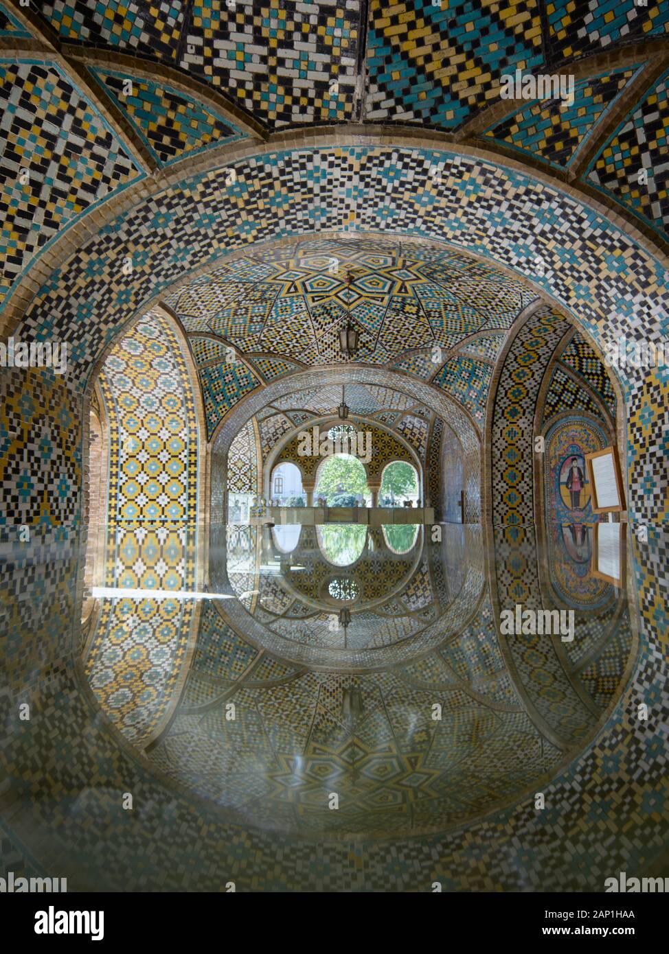 The Golestan Palace in the center of the Iranian capital Tehran, taken ...