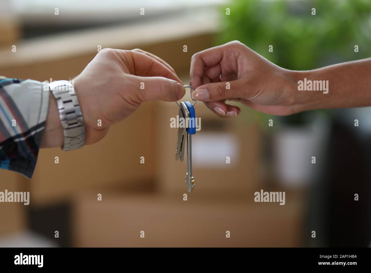 New owner of real estate Stock Photo - Alamy