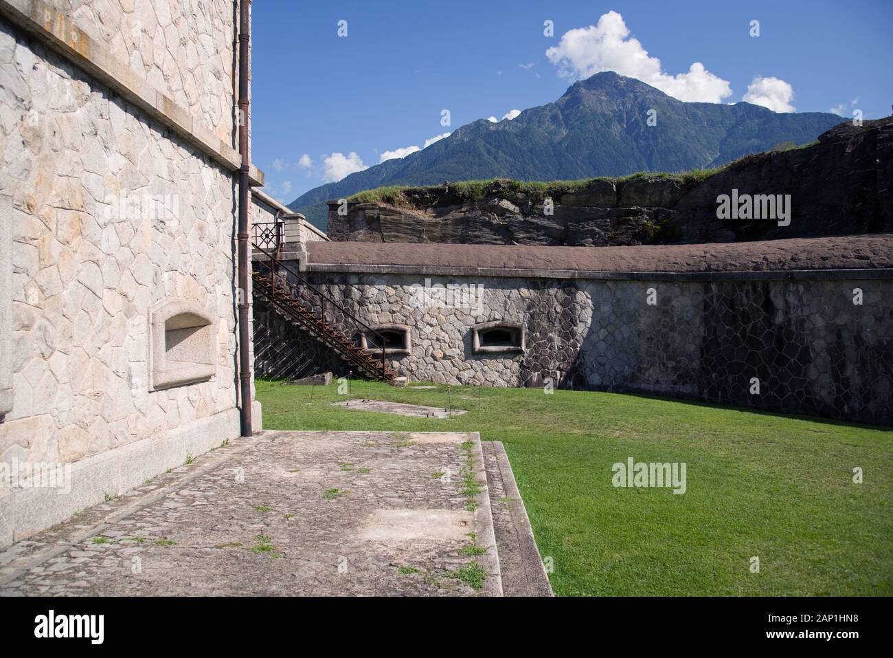 Colico (LC) Italy 08/08/2019, The Fort Montecchio Nord : Interior of ...