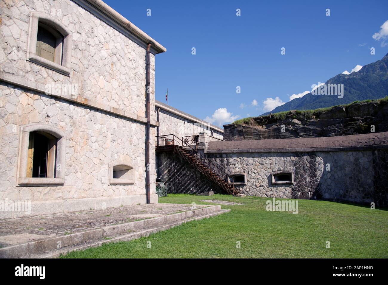 Colico (LC) Italy 08/08/2019, The Fort Montecchio Nord : Interior of ...