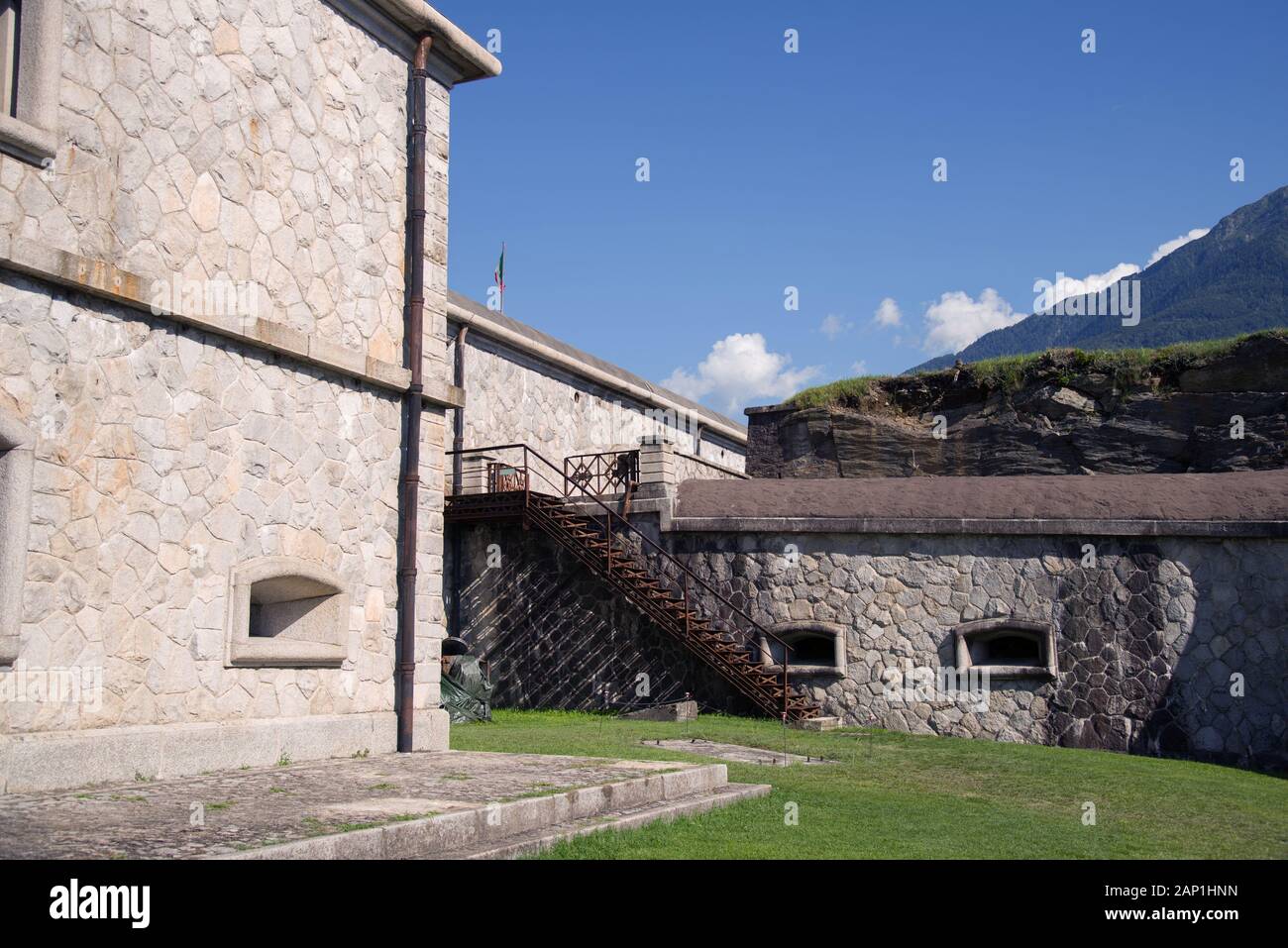 Colico (LC) Italy 08/08/2019, The Fort Montecchio Nord : Interior of ...