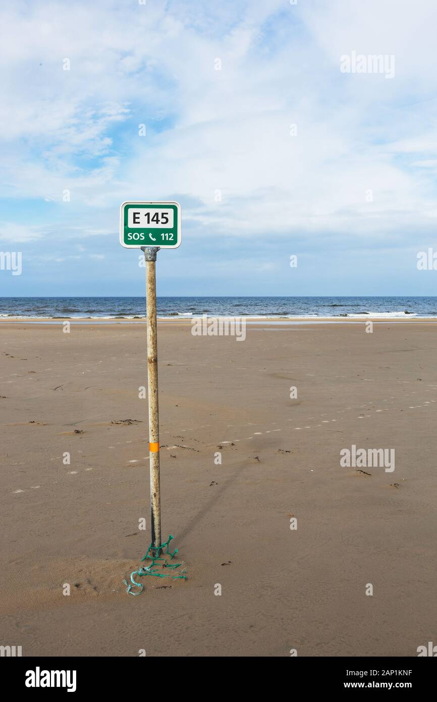 SOS Sign on the beach Stock Photo - Alamy