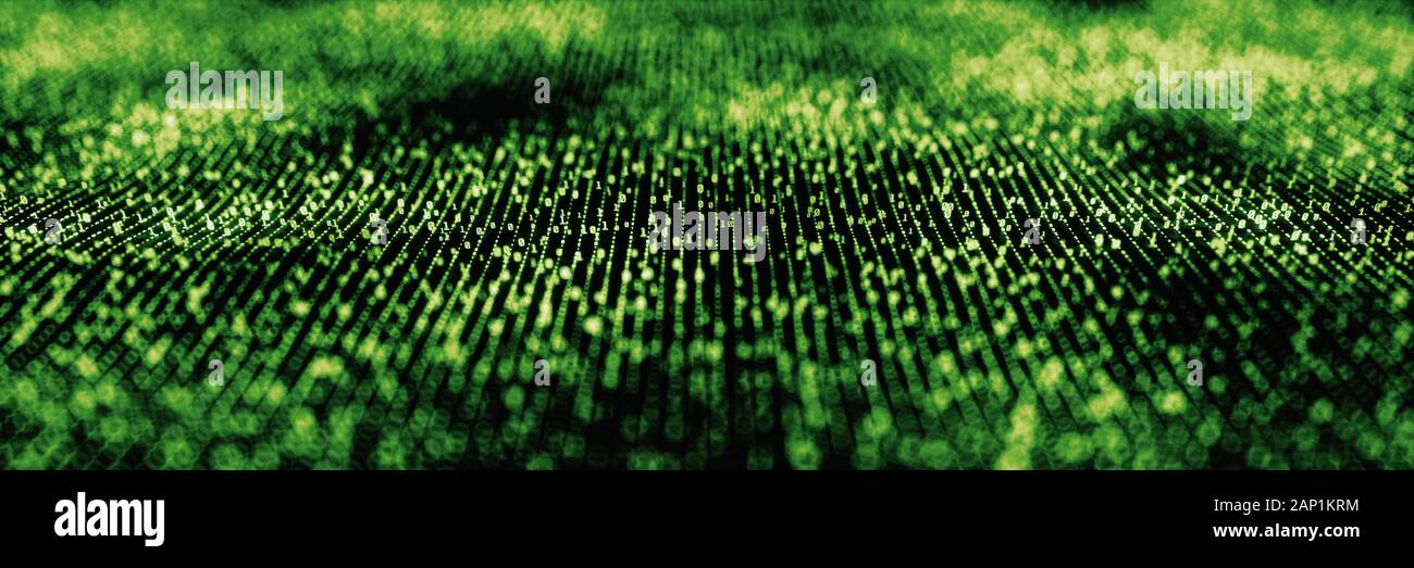 Digital Binary Code Glowing Neon Style Binary Data Background 5788