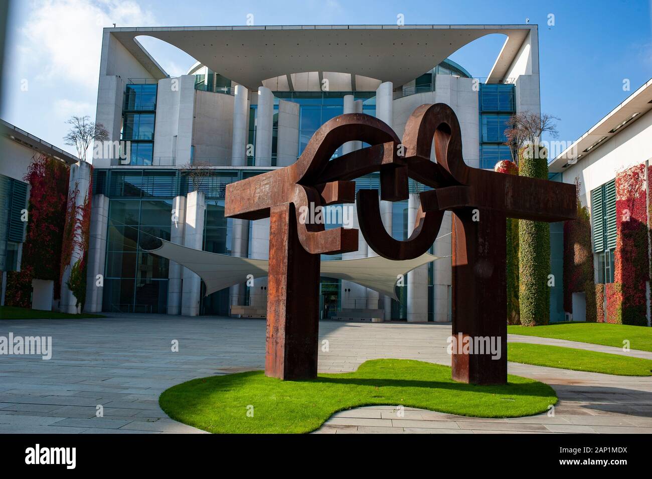 German Federal Chancellery. Bundeskanzleramt. Berlin stock travel ...