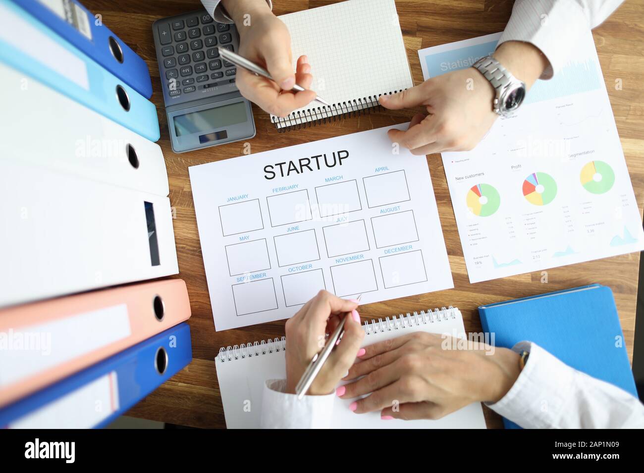 Startup discussion and work planning for year Stock Photo - Alamy
