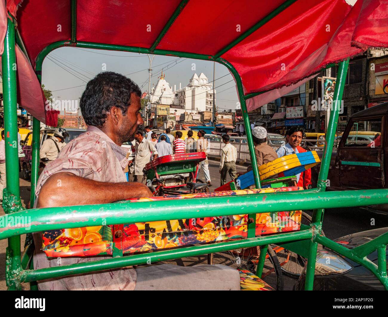 Rickshaw driver is waiting for customers hi-res stock photography and ...