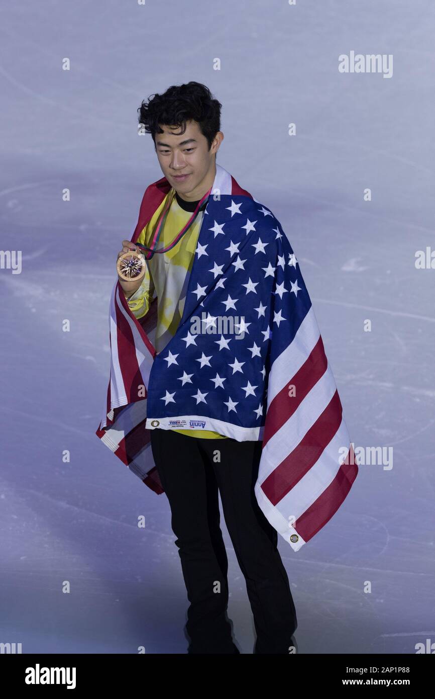 Nathan Chen of the United States of America during senior men victory ...