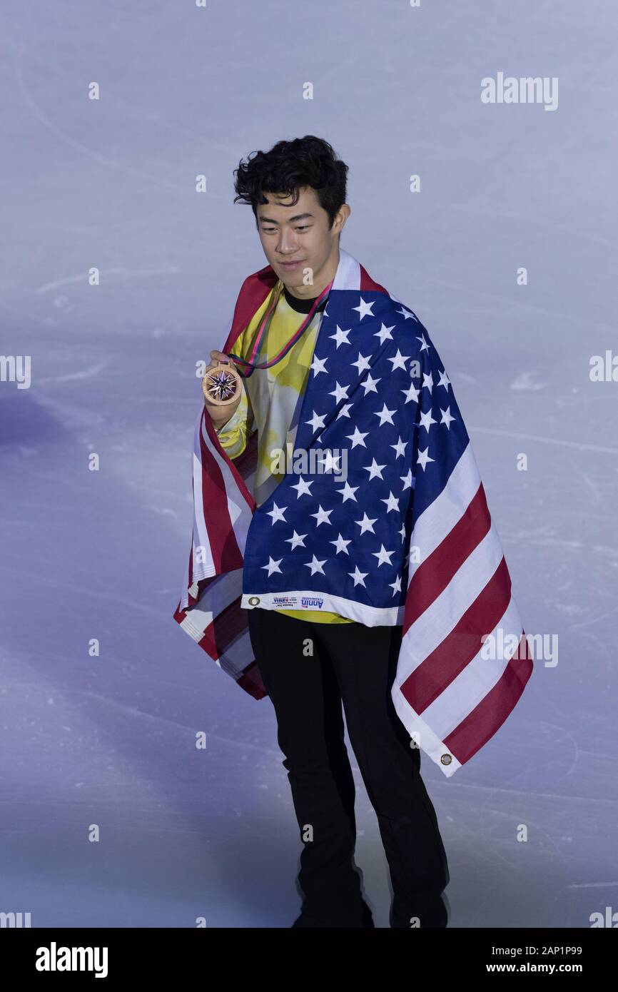 Nathan Chen of the United States of America during senior men victory ...