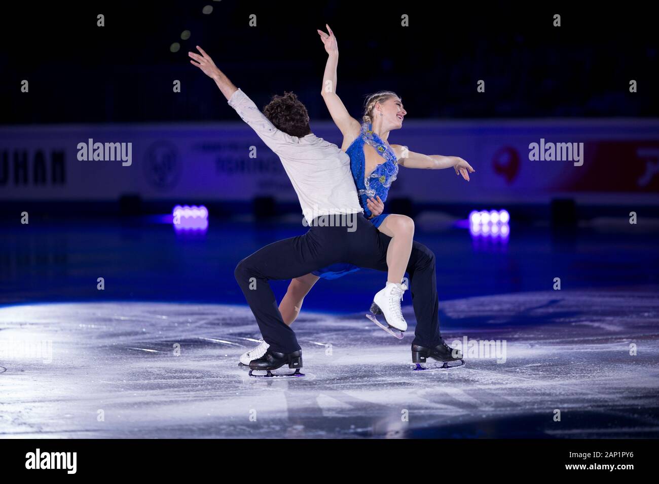 Piper Gilles and Paul Poirier of Canada perform during exhibition gala ...
