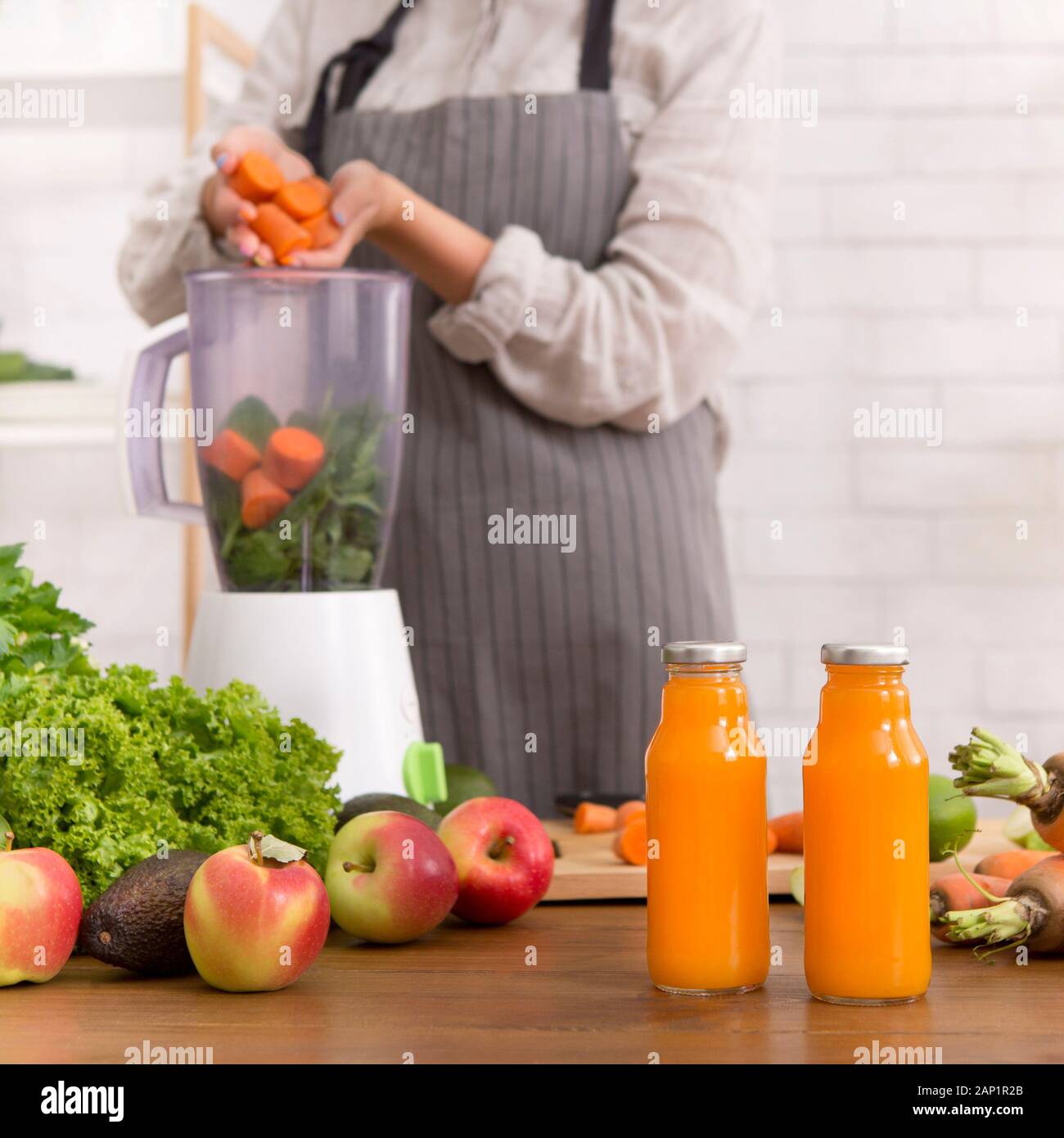 Person preparing fruits vegetables hi-res stock photography and images ...