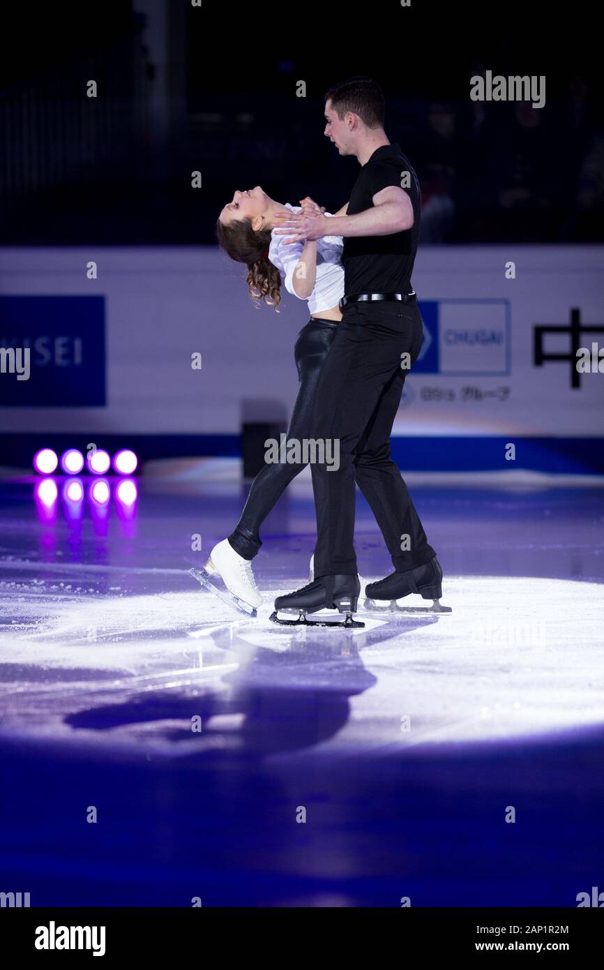 Annika Hocke and Robert Kunkel of Germany perform during exhibition ...