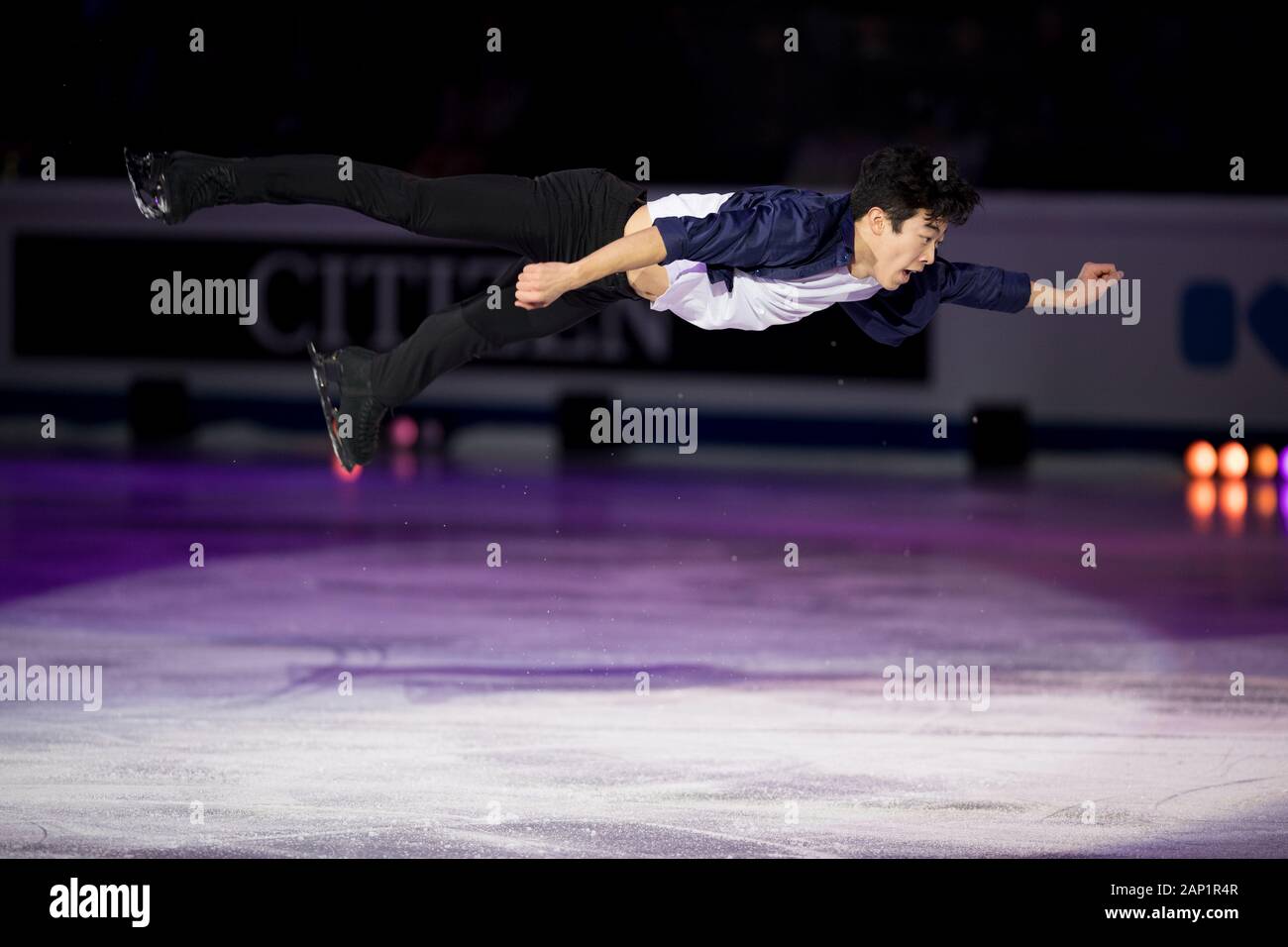 Nathan Chen of United States of America performs during exhibition gala ...