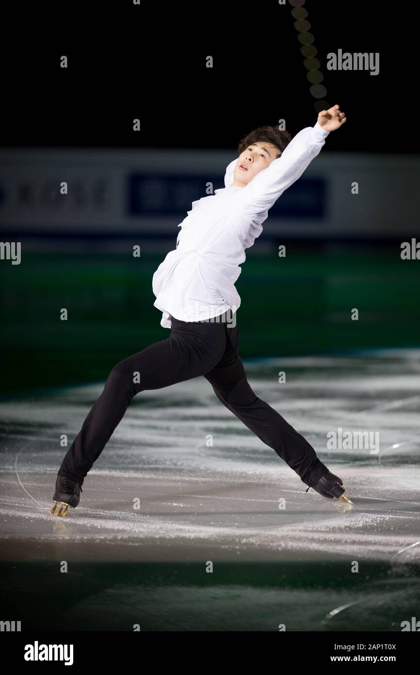 Boyang Jin of China performs during exhibition gala at Palavela ice ...